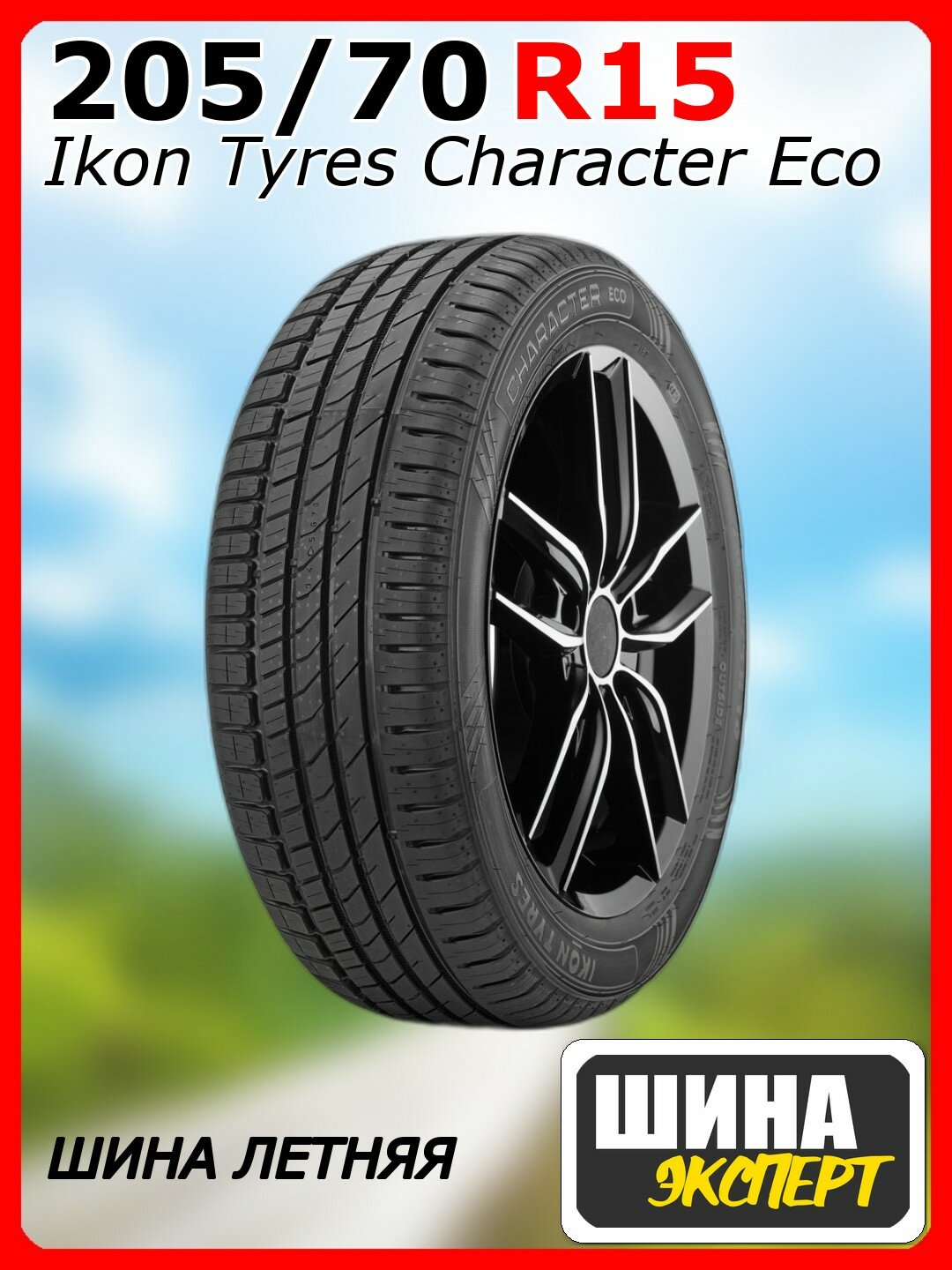 Шина летняя Ikon Tyres 205/70/15 T 96 Ikon Character Eco для легковых автомобилей T743182