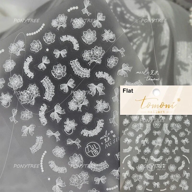 Наклейки для ногтей PONYTREE Flat Tomoni, MP6246MS511