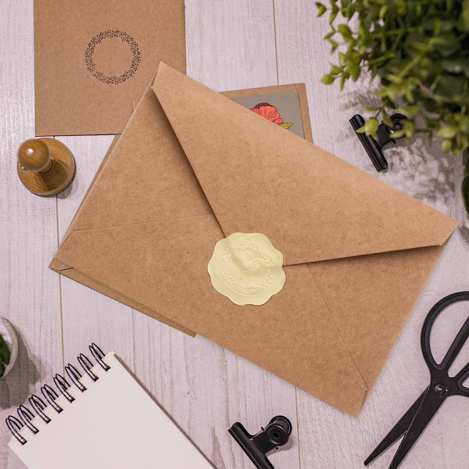 Многофункциональные Конверты Для Свадебных Приглашений, Коричневые, Из Бумаги, 25 Штук