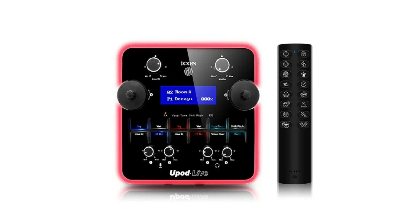 Компактный 2х2 USB-аудиоинтерфейс для ПК и смартфонов iCON Upod Live