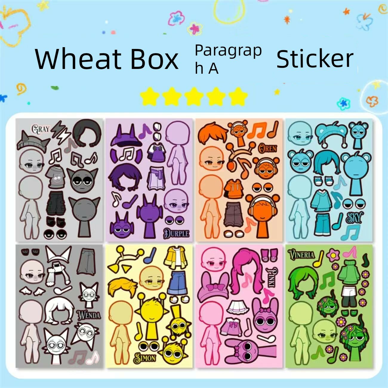 Набор для переодевания «Ритм-бокс»: наклейки, игрушка-сюрприз, развивающая книжка-бизиборд для тихого развития