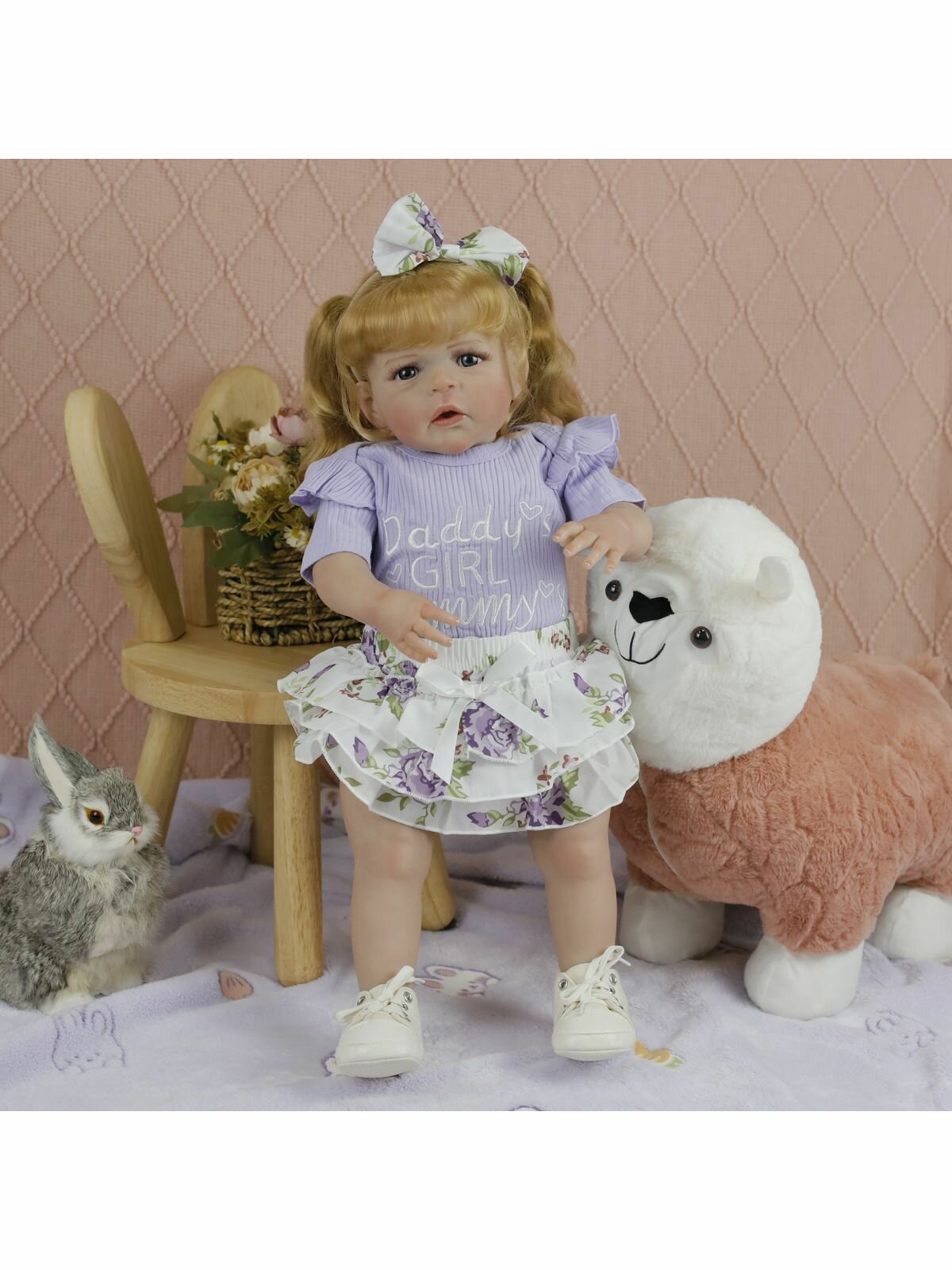 Кукла Реборн мягконабивная LifeReborn 60см (LR-018)