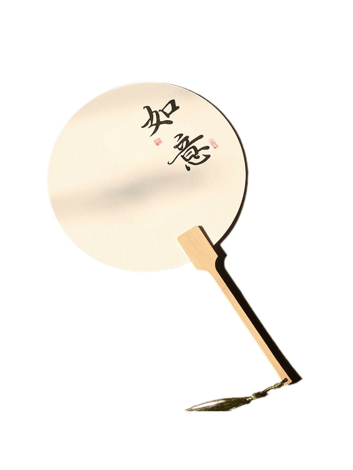 Круглый веер из рисовой бумаги Веер для каллиграфии Бумажный Ручной веер Китайские украшения