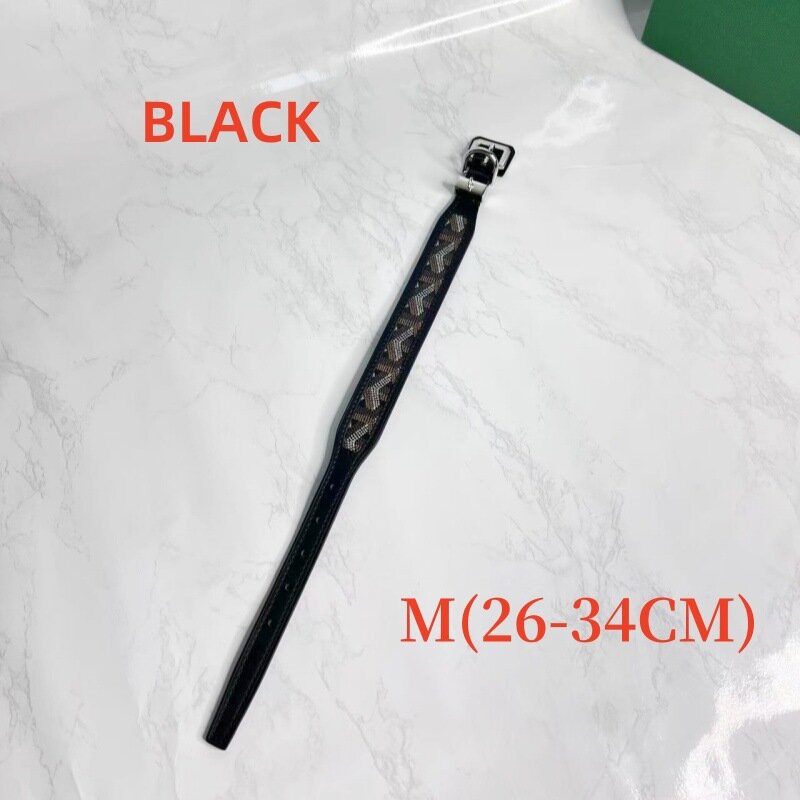 Ошейник для собак из кожи PetCollar, маленький и средний, товары для домашних животных Goyard, ошейник для кошек и французских бульдогов, маленький