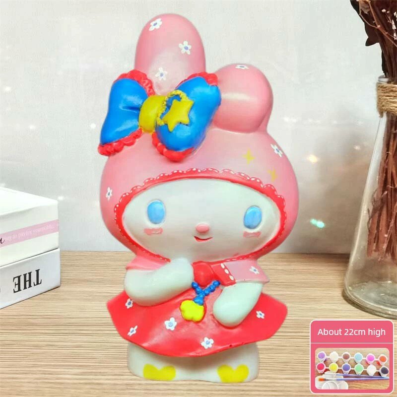DIY Рисуемая Белая Скульптура Новой Май Мелоди, Фарфоровый Материал, Художественная Активность для Детей