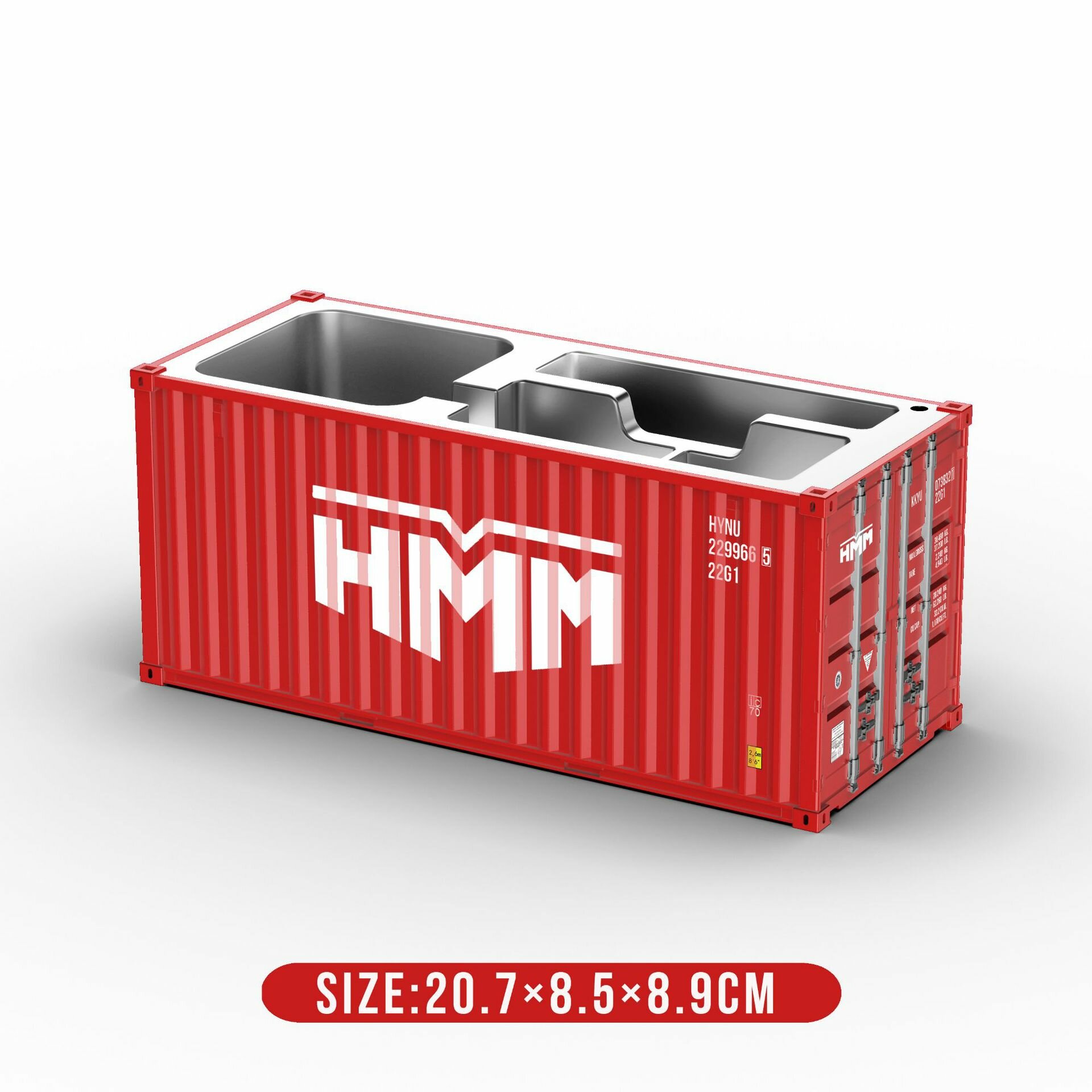 Простая модель контейнера с опциональной печатью логотипа, многофункциональный держатель для ручек, подарочная коробка для хранения канцелярии