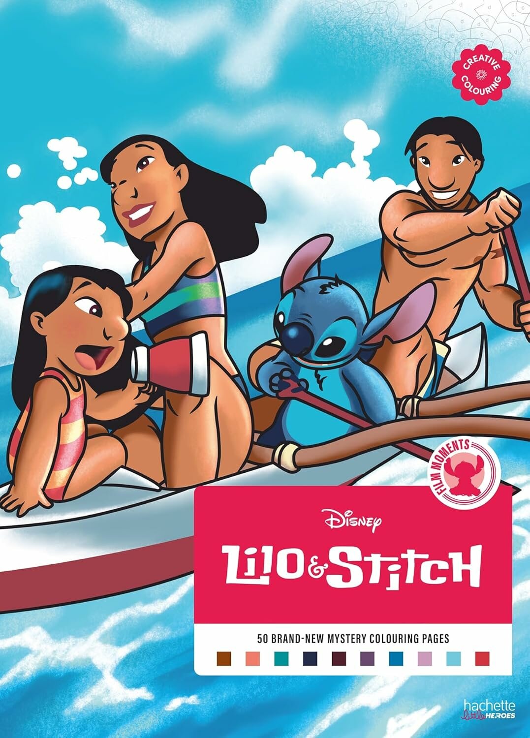 Раскраска по номерам Hachette Heroes - DISNEY LILO & STITCH/Лило и Стич, 128 стр, яз. англ. - 2017356417