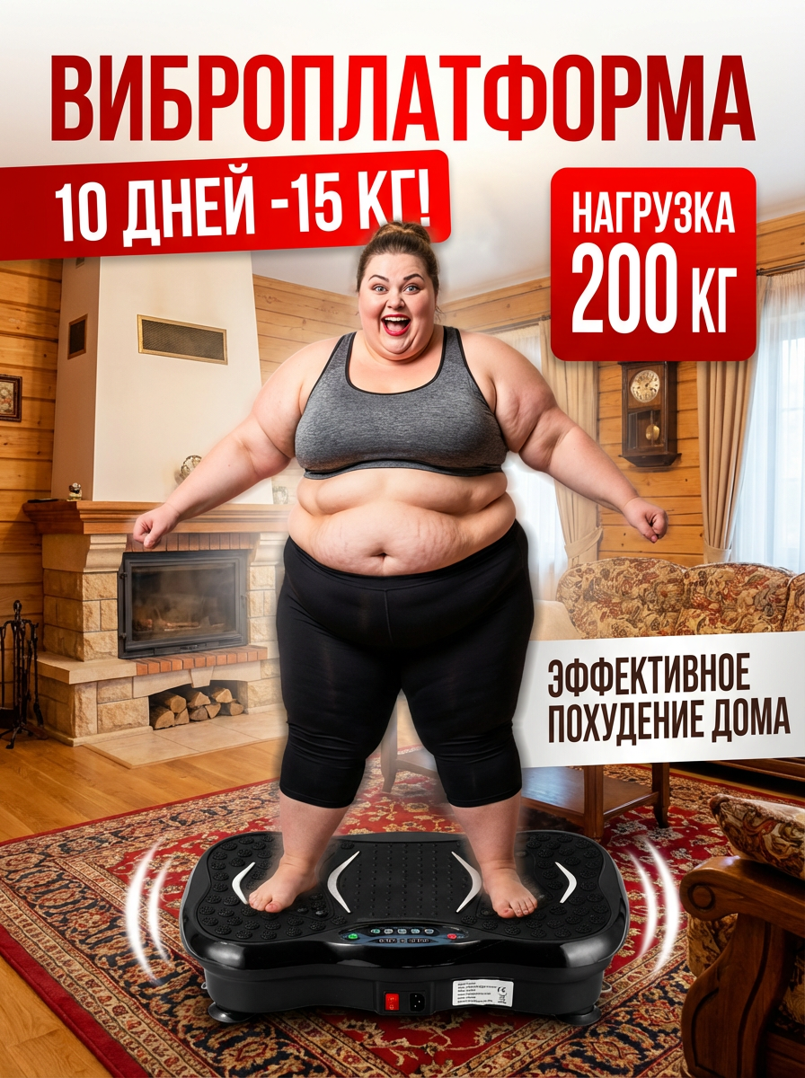 Виброплатформа для похудения, С блютуз, регулировка амплитуды, до 200кг, 49программ
