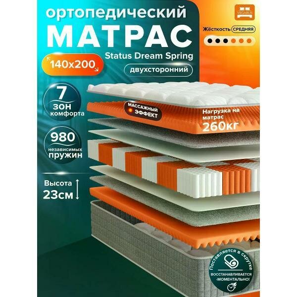 Матрас VEGARUS Status Dream 140x200
