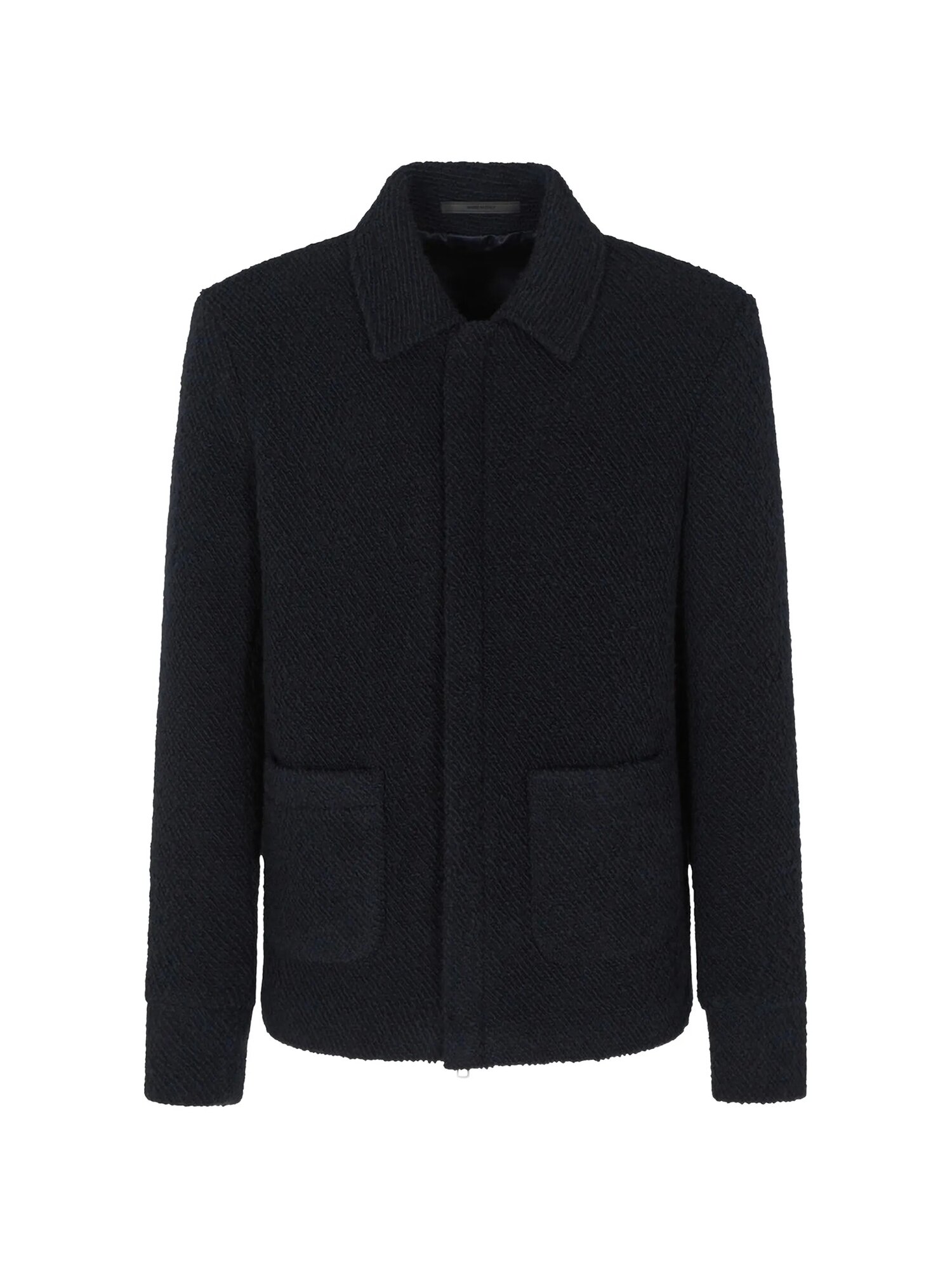 Пальто Textured zip-up single breasted coat