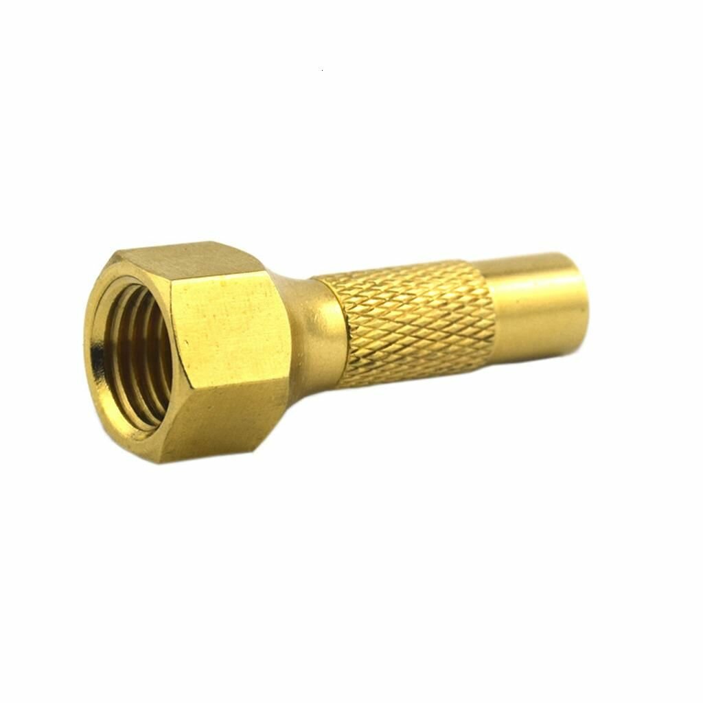 Патрон для накачки шин и переходник для компрессора 1/4" NPT латунный — для авто, мото и велосипедов, грузовиков