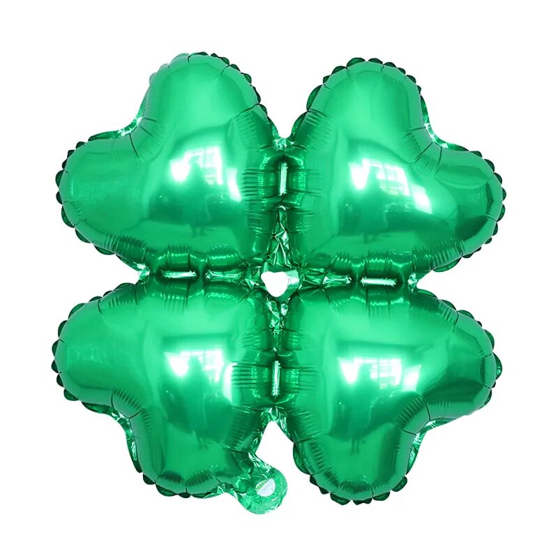 10 шт. воздушных шаров-клеверов 18 дюймов YAYB Зеленый, green