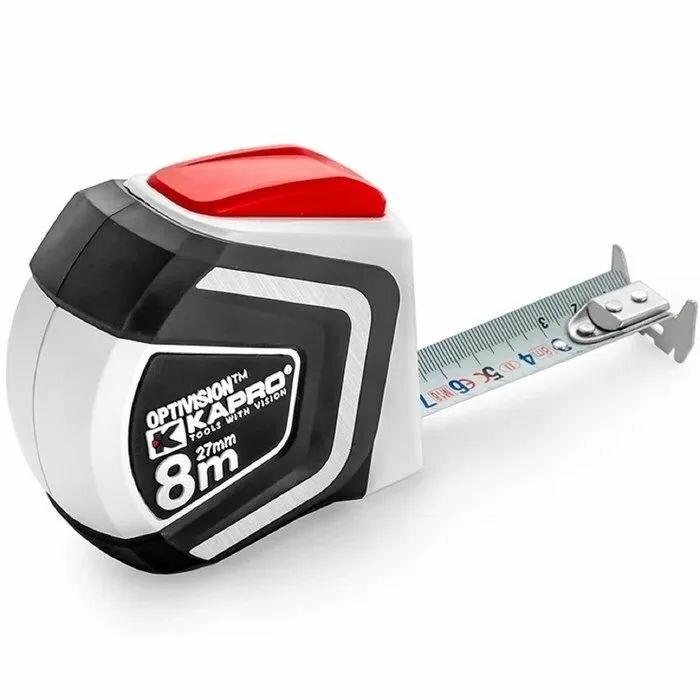 Измерительная рулетка строительная магнитная Kapro 8м x 27мм