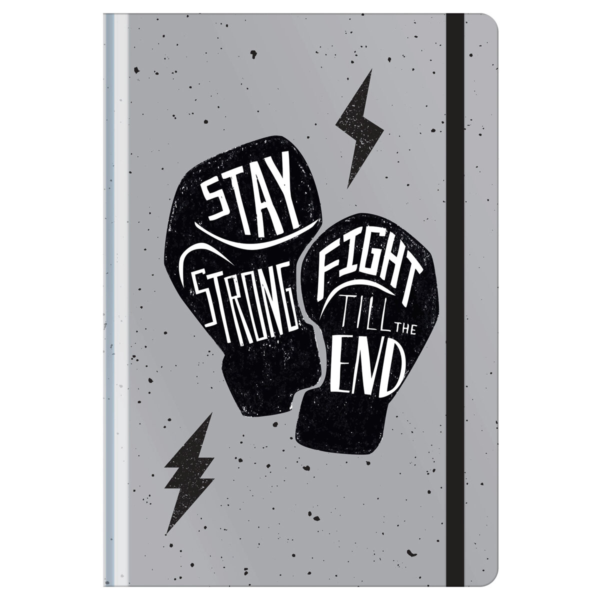 Ежедневник недатированный А5, 128л, 7БЦ, BG "Stay strong", матовая ламинация, на резинке