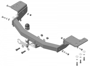 Фаркоп Motodor Toyota Fortuner c 2015 г. (оцинкованный шар)(паспорт и сертификат в комплекте)(без электрики) 92522-FE