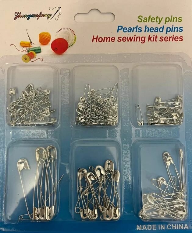 Набор булавок Safety pins 110шт, Английские булавки