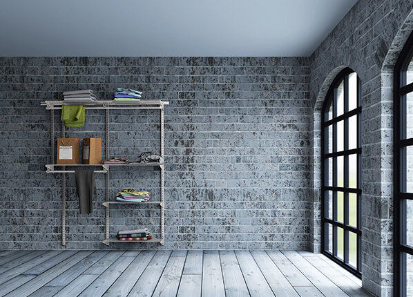 Гардеробная в стиле лофт