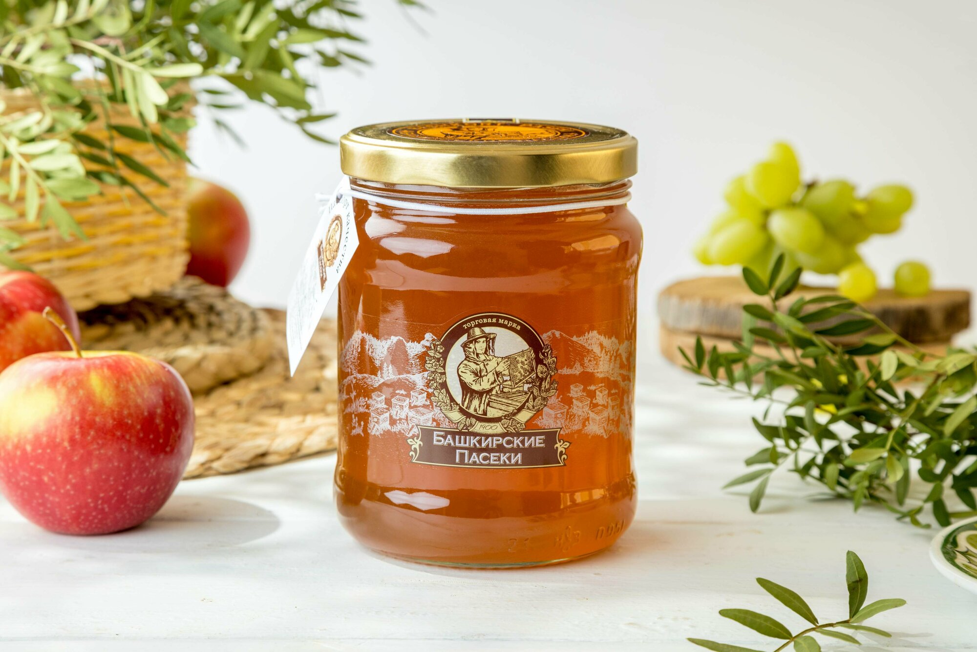 Мед цветочный, 1300 г, сбор 2025 года Башкирские пасеки