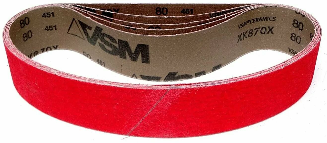 Набор шлифовальных лент VSM XK870X 50мм*1250мм (P24, P40, P60, P80, P120)