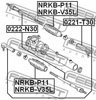 Тяга рулевая 0222N30, 0222N30 FEBEST 0222-N30
