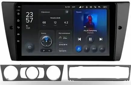 Автомагнитола 9 дюймов для BMW 3 2005-2013 E90 E91 E92 E93 / Android 6Gb+128Gb / GPS / Поддержка сим-карты