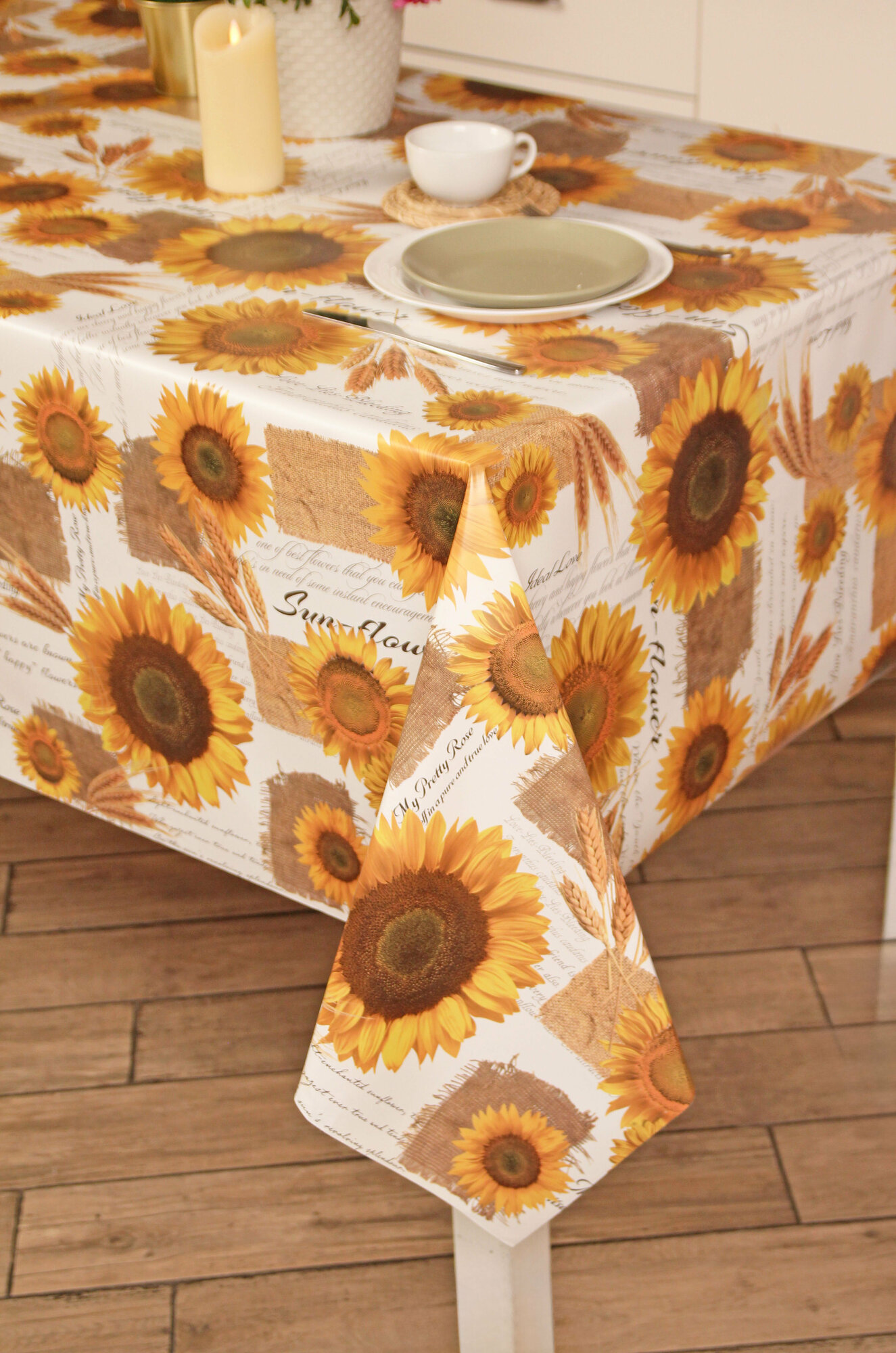 Скатерть, Клеенка на стол dekorama 80x140см Sunflower DEK-88A