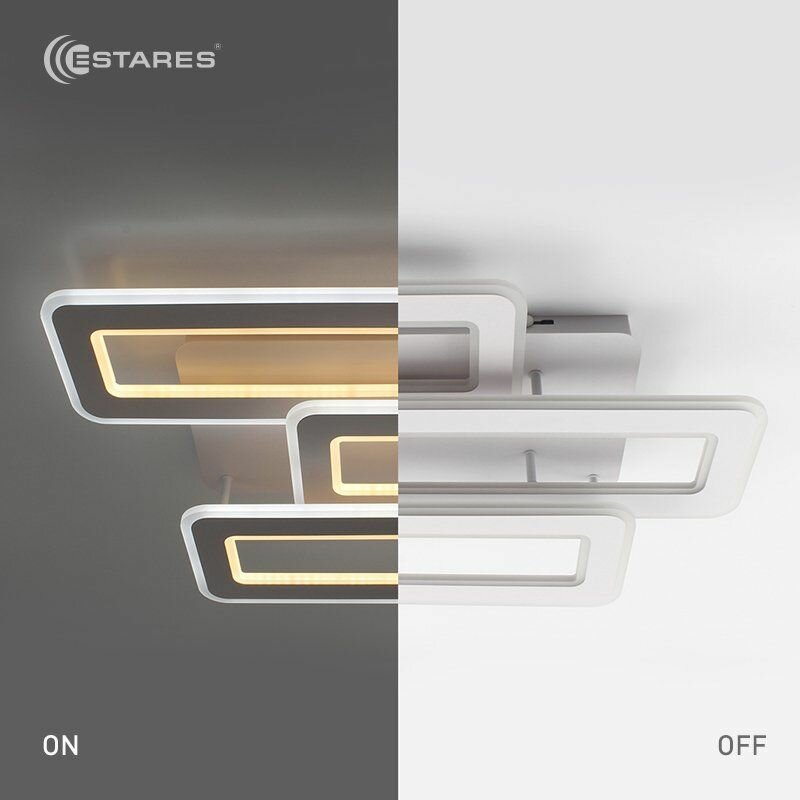 Estares св-к-люстра св/д управл. TRIPLEX DOUBLE 3L 110W(11000lm) 2K-4K-6K