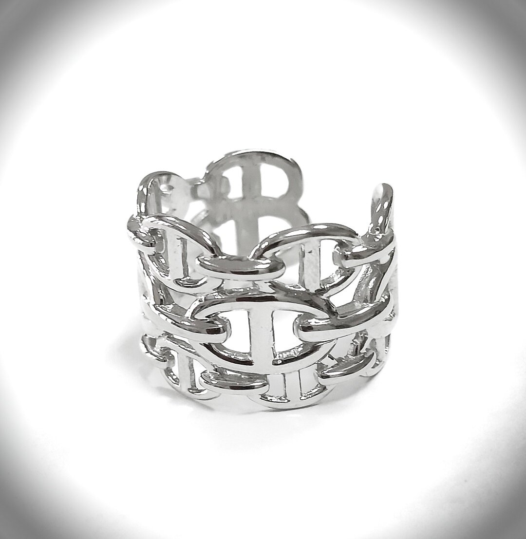 Перстень, серебро, 925 проба, родирование