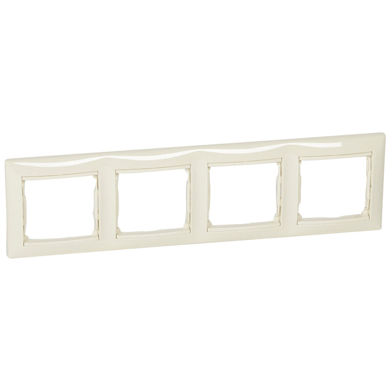 Рамка Legrand "Valena" 774354, для 4 розеток, горизонтальный монтаж, бежевая