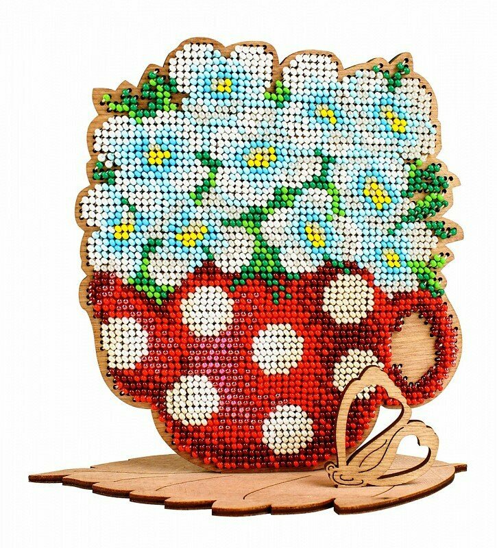 Набор для вышивания Щепка #О-098 Причудливая композиция, Вышивка бисером, 14 х 12 х 7 см