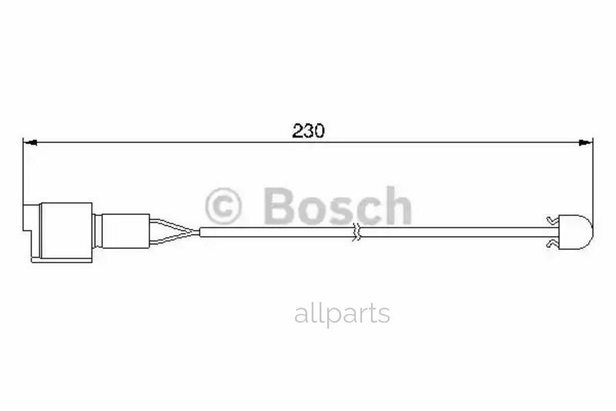 BOSCH 1987474910 Датчик износа тормозных колодок