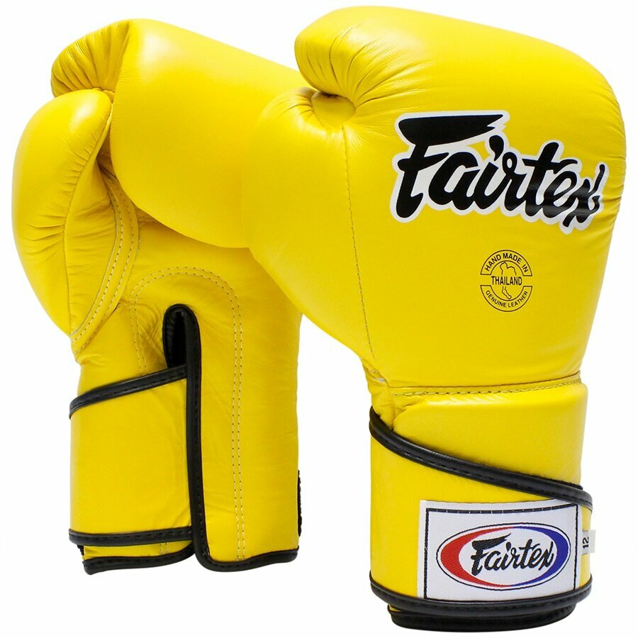 Боксёрские перчатки Fairtex - желтые (BGV6), 14 oz