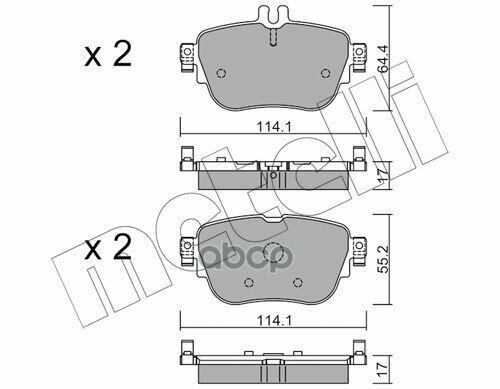Колодки тормозные Metelli арт. 22-1136-0