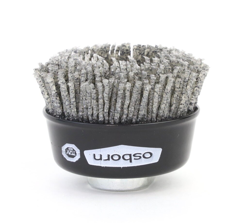 №613.891-6912 Щетка чашечная Д60*M14, ворс полимер абразив P46, OSBORN (код 1-225)