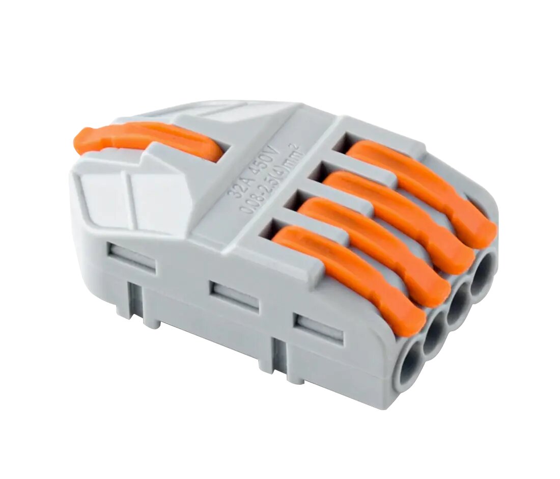 Клемма разветвительная Duwi 26666 5-проводная 4 мм 4 шт.