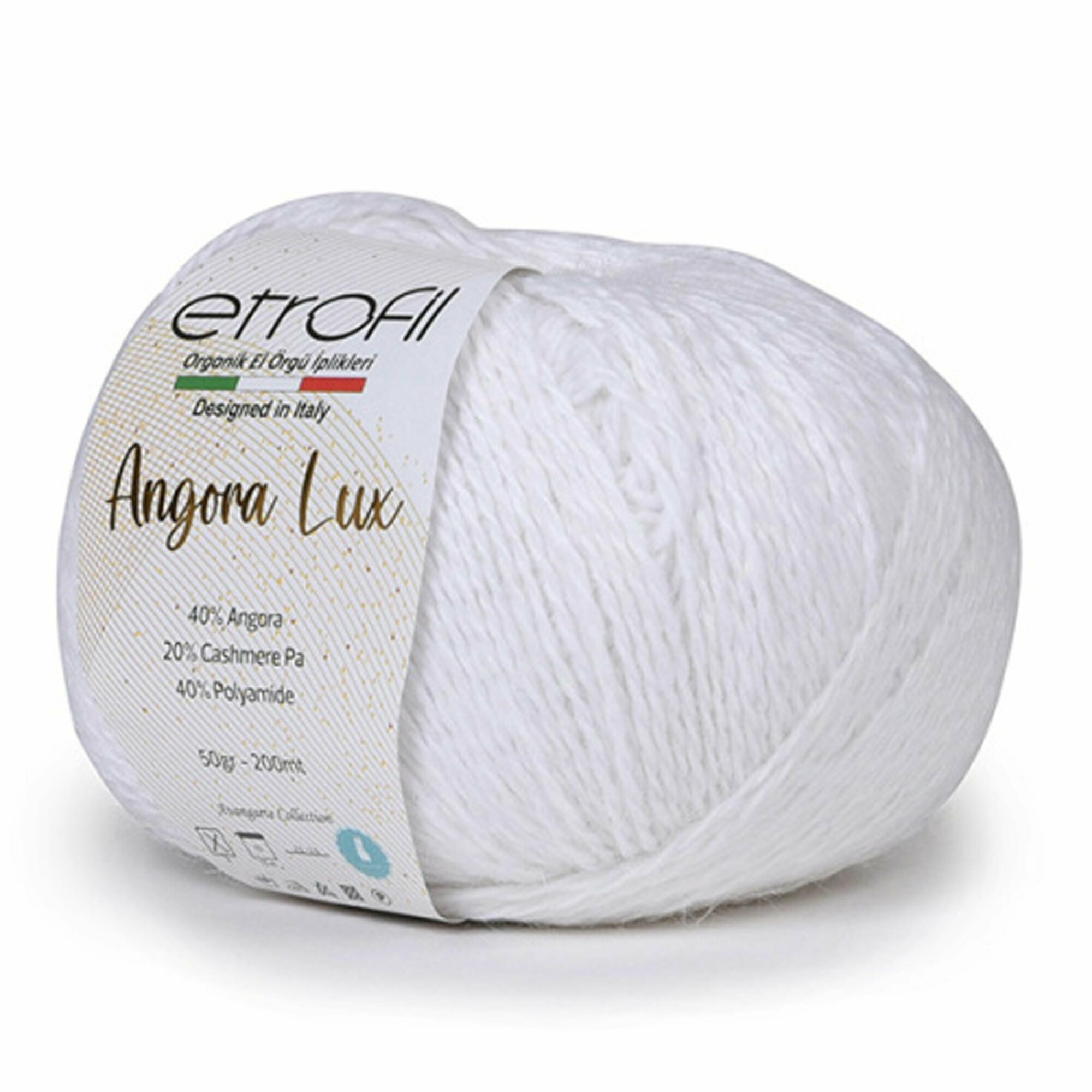 5 Мотков Пряжа Etrofil Angora lux 40% Ангора, 40% Полиамид, 20% Кашемир па / 50 гр. - 200 м, цвет: 70105