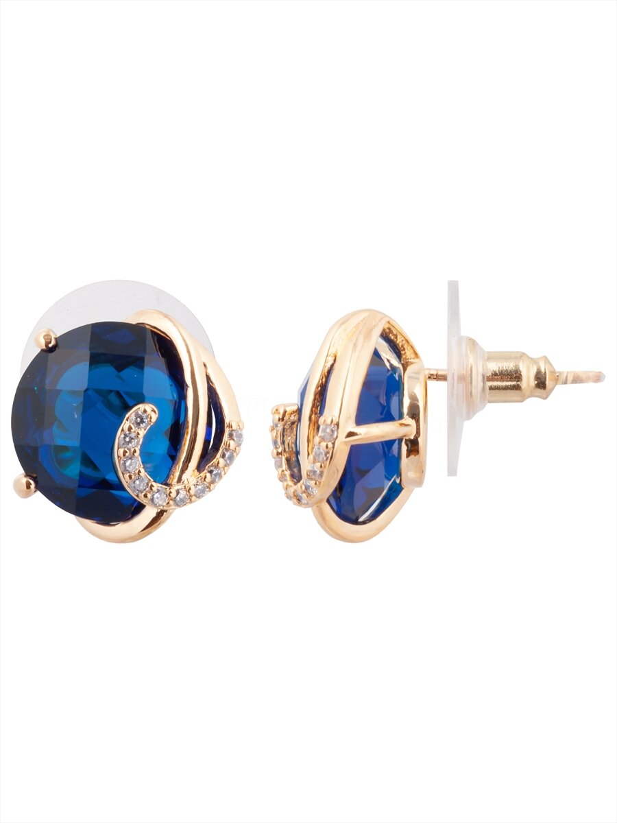 Серьги клипсы, шпинель