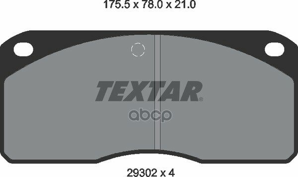 Колодки тормозные VOLVO FL дисковые (176x78x22) (4шт.) TEXTAR Textar арт. 2930201