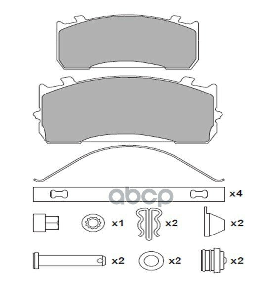 Колодки тормозные! WVA29115/29148/29183 с р/к, перед/зад диск. тормоз KnorrSB/SN-5 MB/SAF WUHLERMANN арт. 31010010