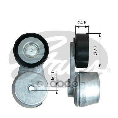 (7808-21775) Натяжитель ремня OPEL 1,0/1,4/1,5 14-,17- Gates арт. T39375