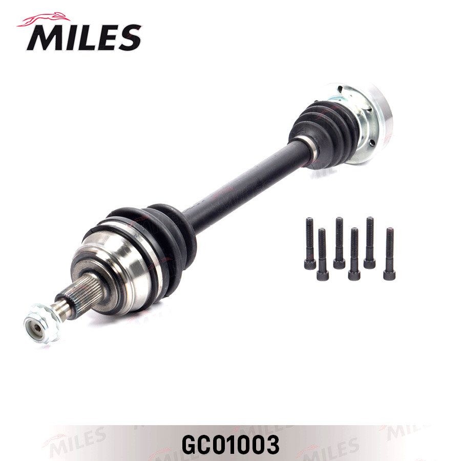MILES Привод в сборе AUDI A3 I/SKODA/VW GOLF IV 1.4-1.9 96-10 левая сторона