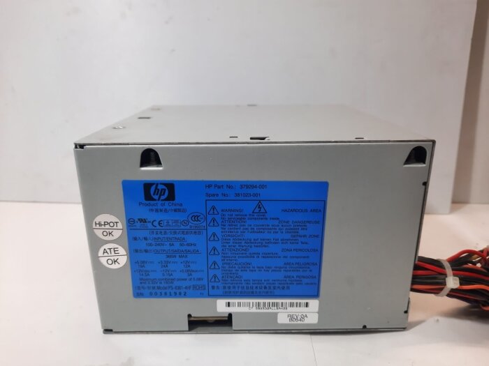 Блок питания 365W HP PS-6361-4HF 379294-001 ATX