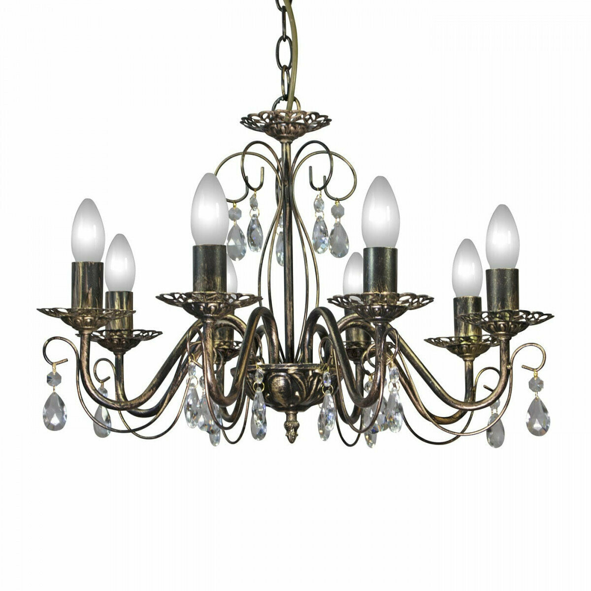 Люстра подвесная 8 ламп Аврора Петрасвет Россия S1154-8