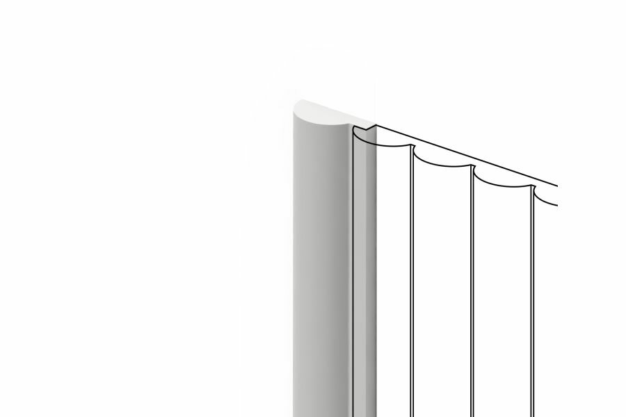 Финишный молдинг HiWood LF135A Long NP (29,3*12*3000мм)