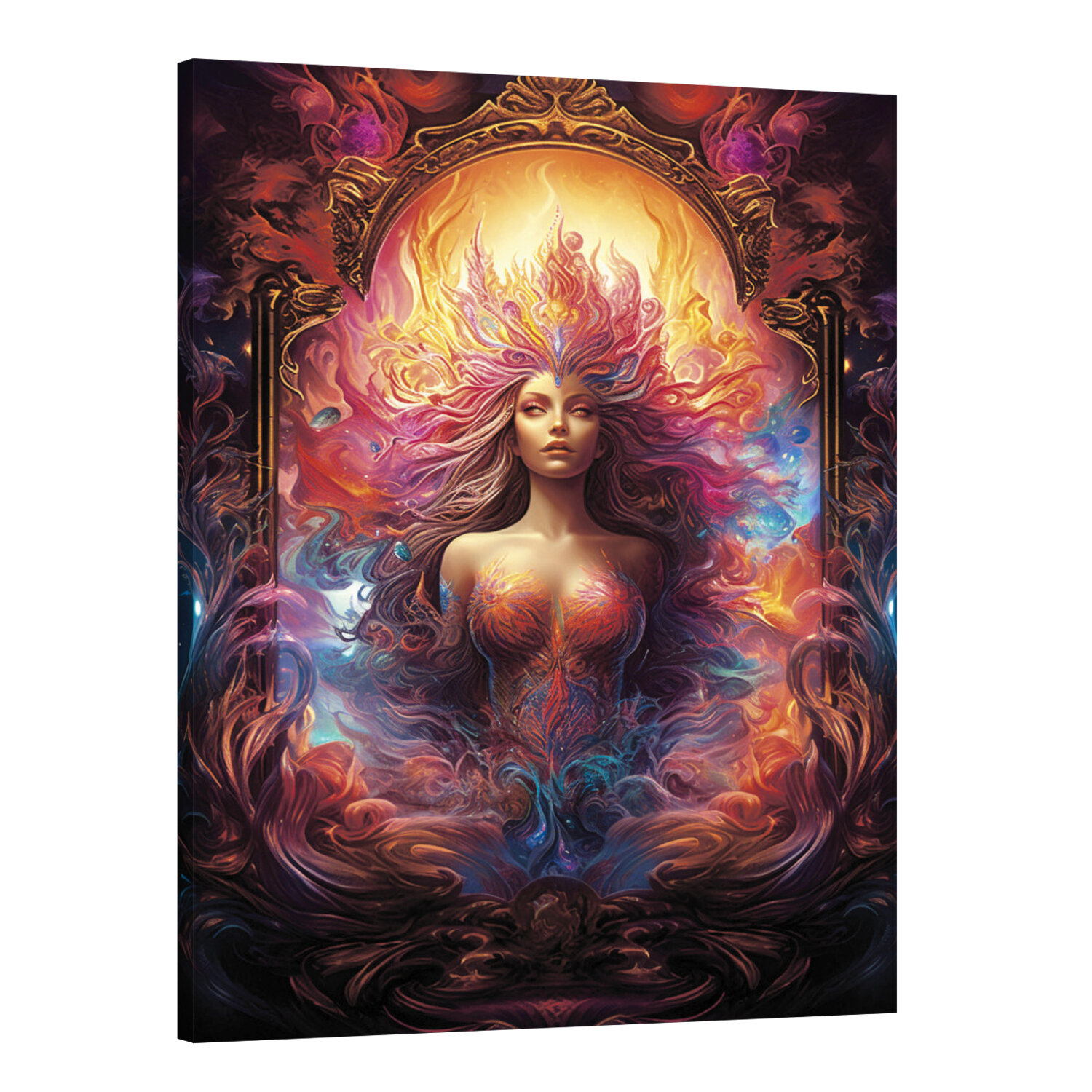 Интерьерная картина 50х70 "Дева зеркала"