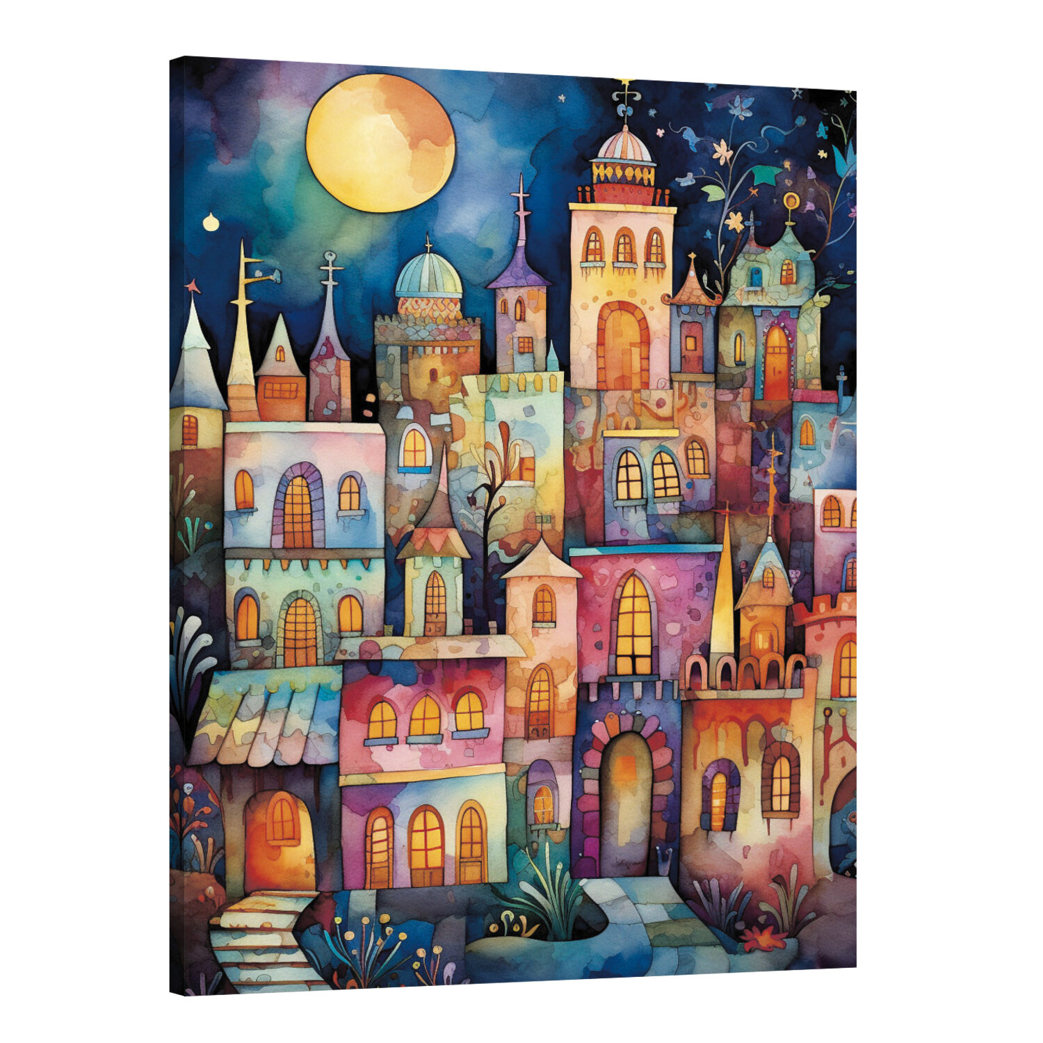 Интерьерная картина 50х70 "Деревня в стиле бохо"