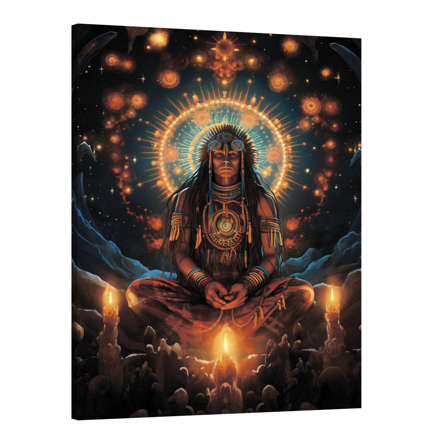 Интерьерная картина 50х70 "Шаманская стихия"