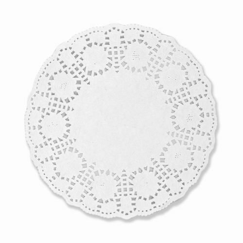 Салфетки ажурные круглые d-10см уп/250шт белые