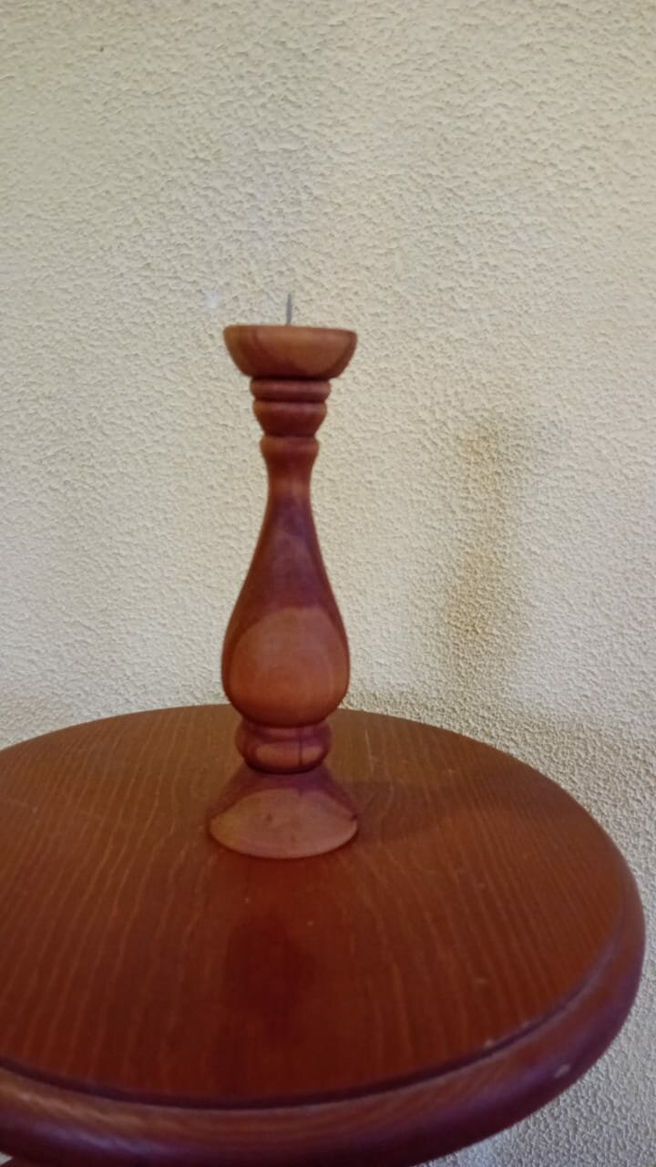 Подсвечник березовый. дерянная изделия