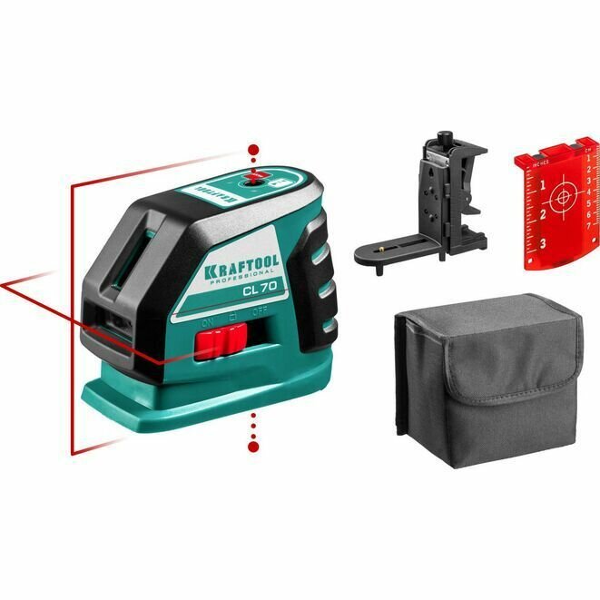 Нивелир лазерный линейный c держателем CL70 Professional KRAFTOOL